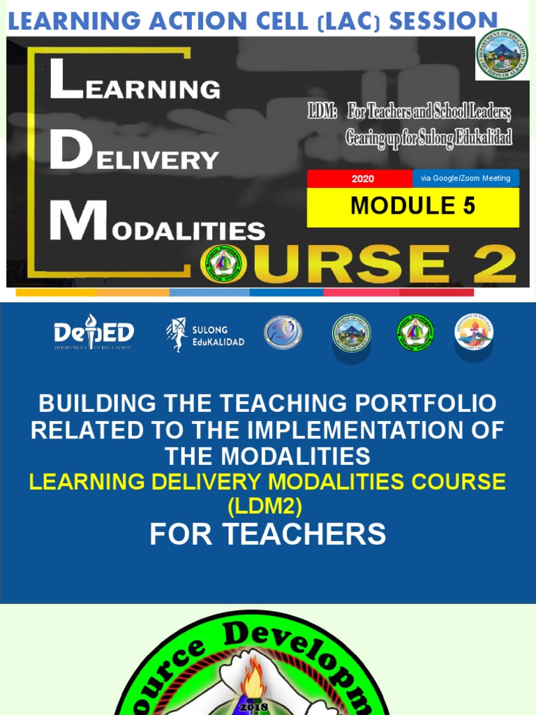 LDM2 Course Module5 LAC Session SDO@Lbay. | PDF | Rubric (Academic) | Educational Assessment