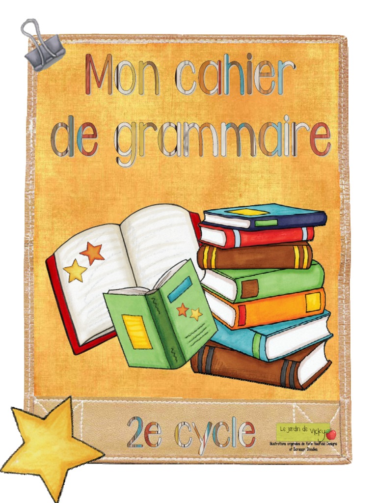 Cahier de Grammaire 2e Cycle | PDF | Genre grammatical | Nombre grammatical