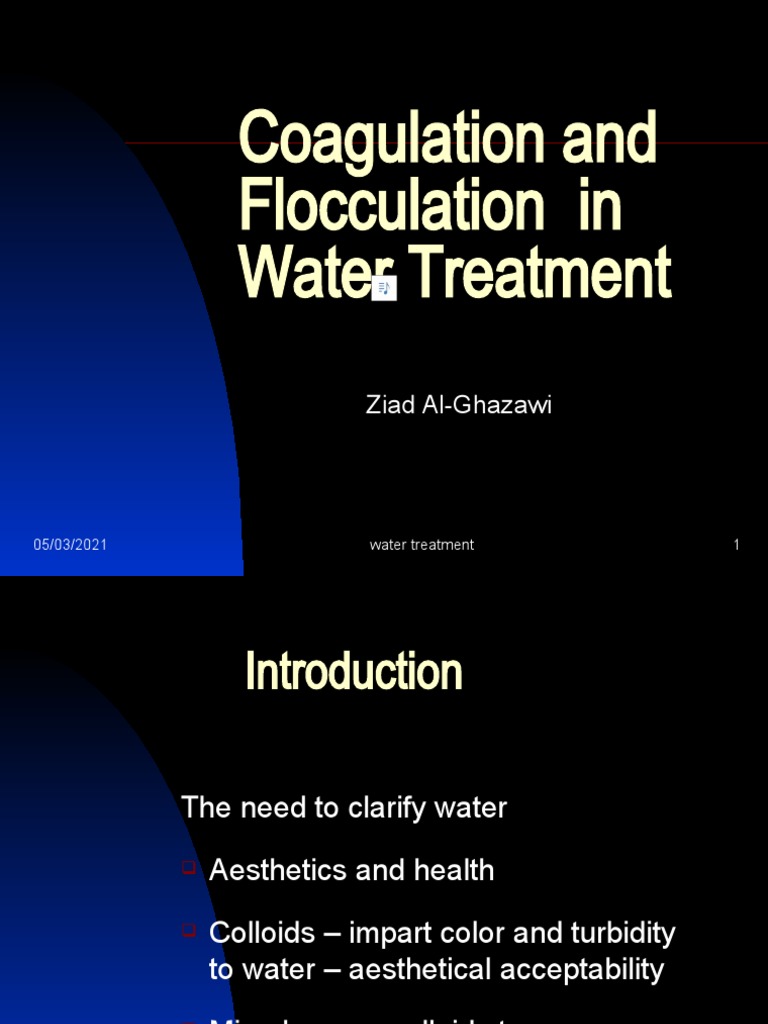 Coagulation and Flocculation | PDF | Water Purification | Colloid