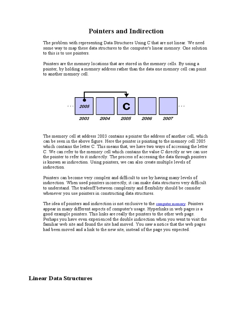 Pointers and Indirection | PDF | Pointer (Computer Programming) | Data ...