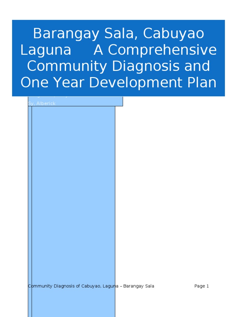 Barangay Sala, Cabuyao Laguna | PDF