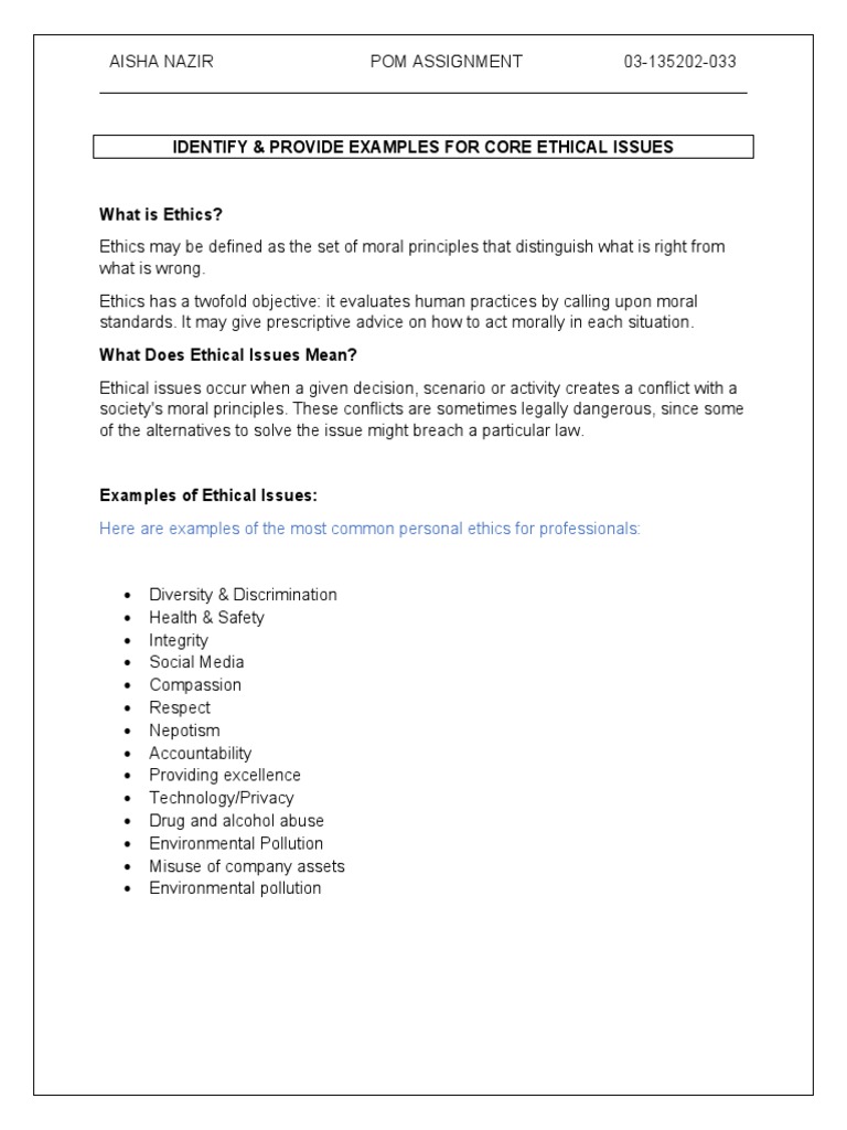 POM Assignment 1 | PDF | Reputation | Discrimination