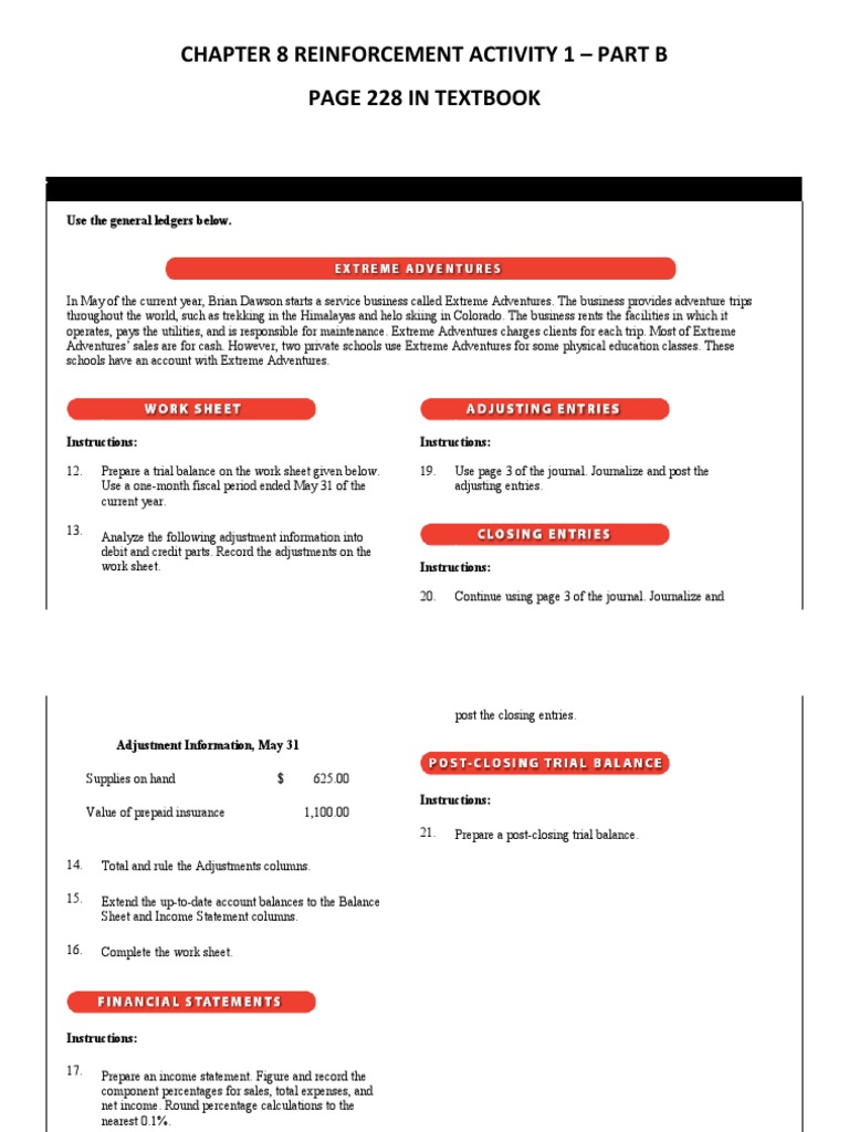 Accounting for Adventure Business | PDF | Finance & Money Management