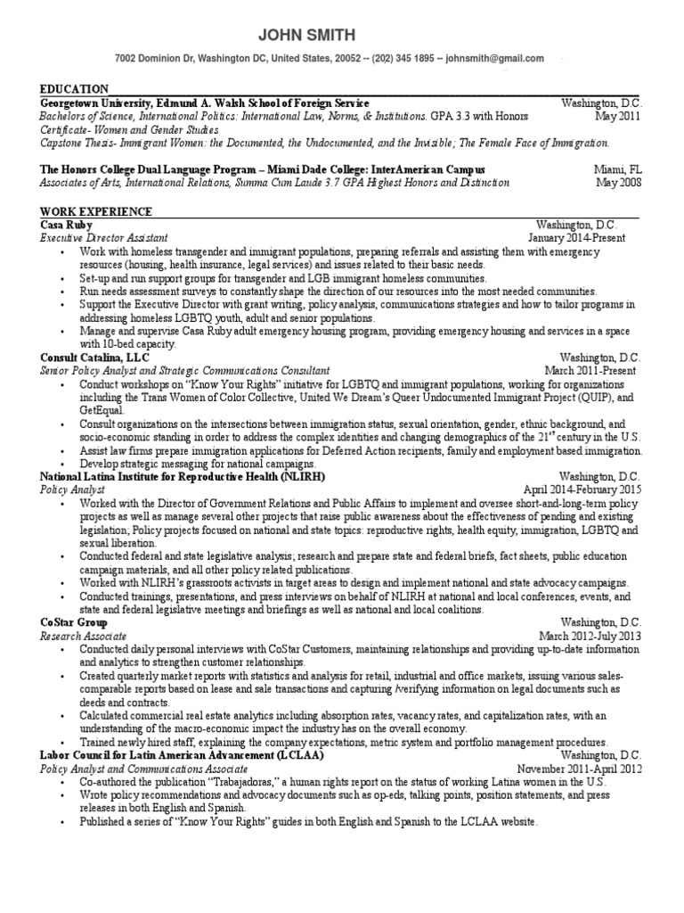Sample Resume | PDF | Transgender | LGBTQIA+ Studies