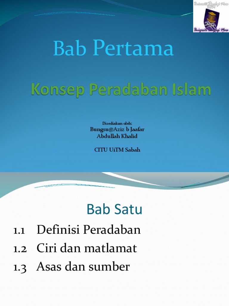 Konsep Peradaban Islam dan Ciri-cirinya | PDF | Politik | Ilmu Sosial