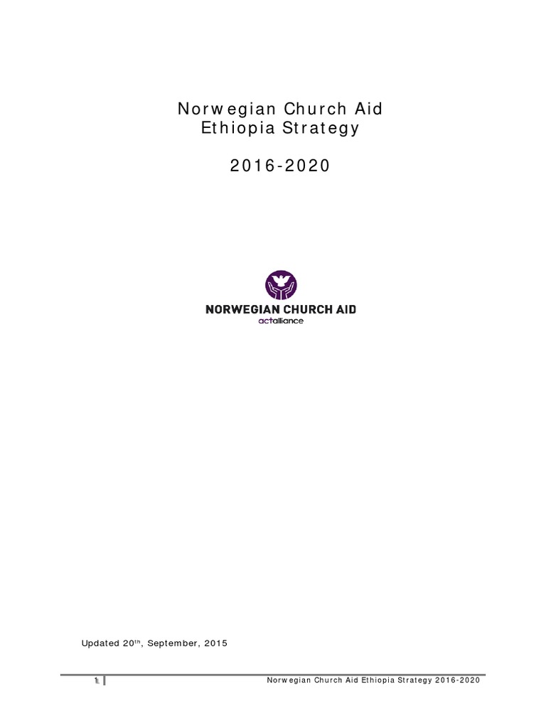 Ethiopia Nca Country Strategy 2016 2020 | PDF | Ethiopia | Wash