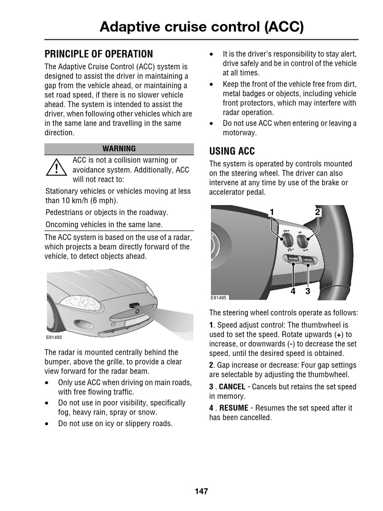 Adaptive cruise control (ACC) explained | PDF | Automotive Industry ...