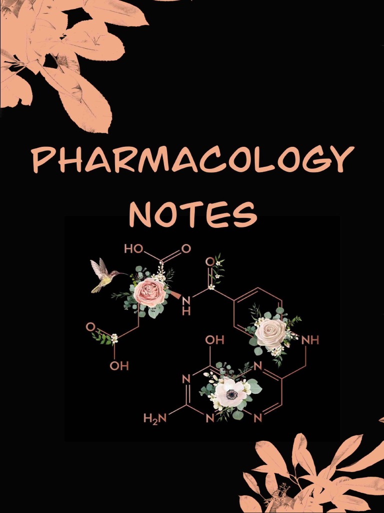 Pharmacology Cover | PDF