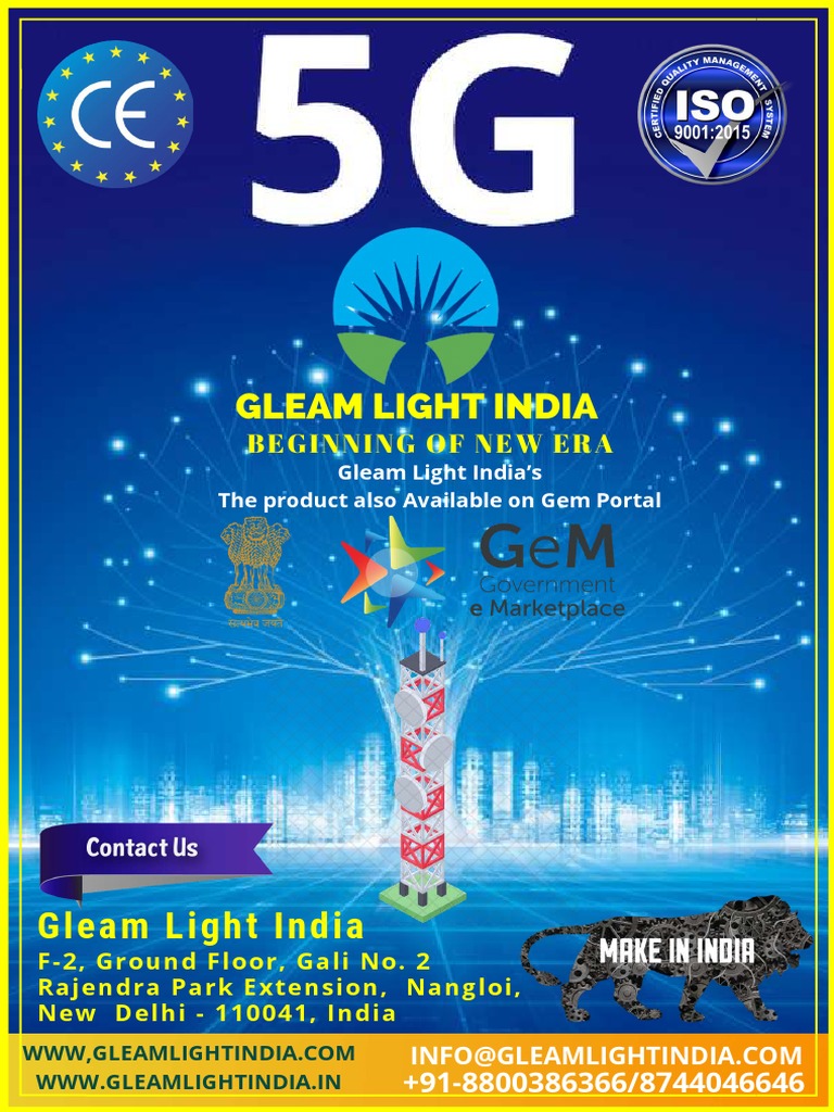 Gleam Light India: Telecom Solutions | PDF | Antenna (Radio) | Wi Fi