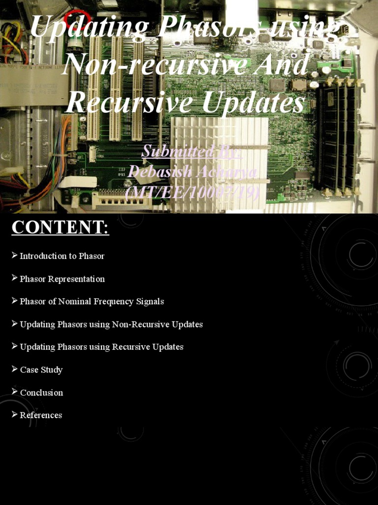 Updating Phasors using Non-recursive and Recursive Methods | PDF | Root Mean Square | Signal ...