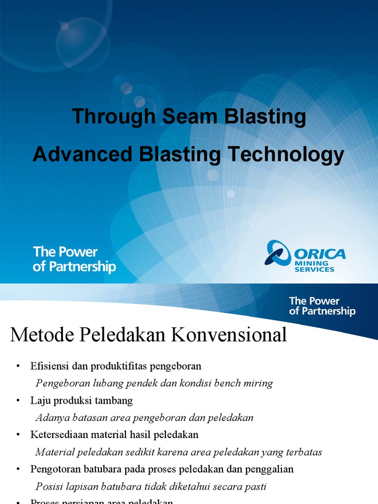 Through Seam Blasting - Bahasa | PDF
