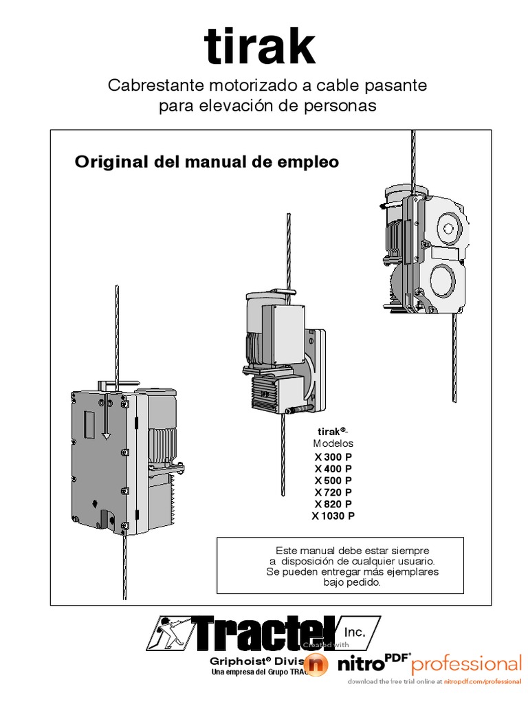 Manual Tirak Español | PDF | Tornillo | Naturaleza