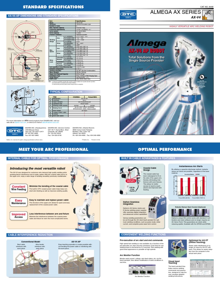 Otc Ax-V4 | PDF | Welding | Construction