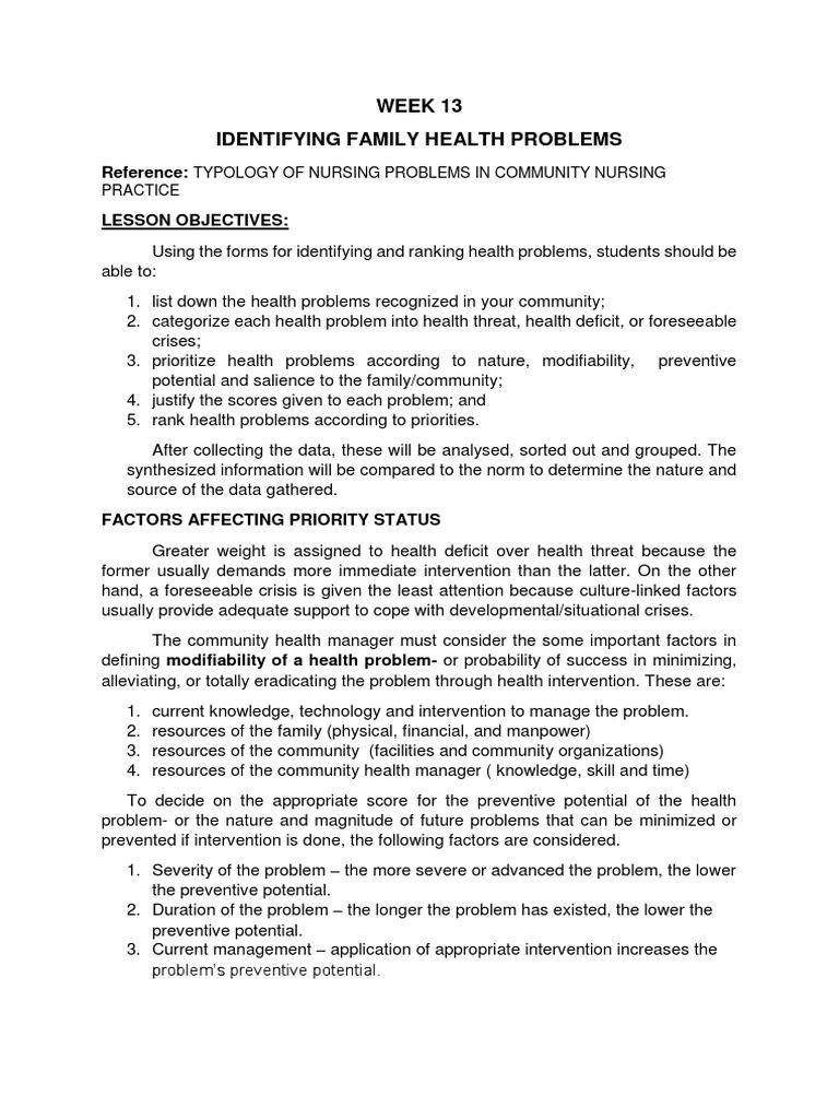 Identifying Community Health Problems | PDF | Common Cold | Community