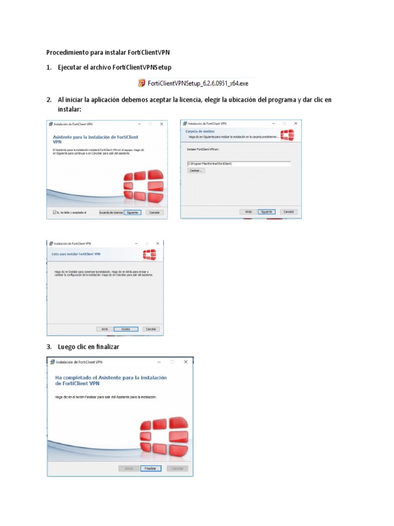 Configurar e Instalar VPN FortiClient | PDF
