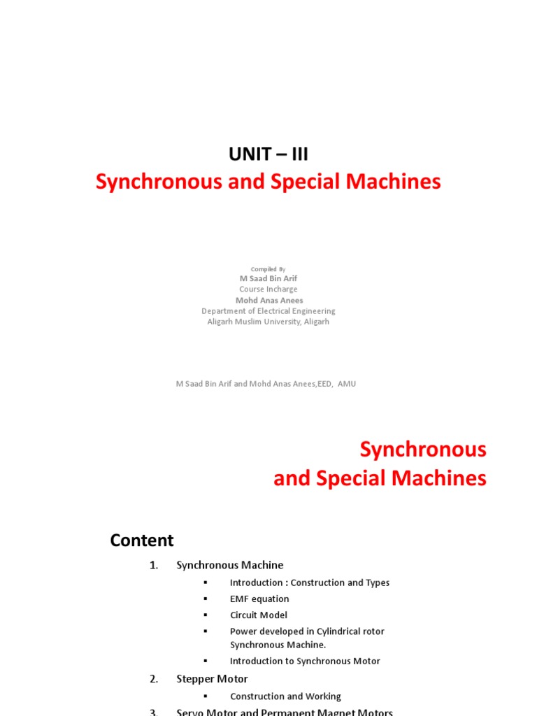 Understanding Synchronous Machines: A Comprehensive Look at Synchronous ...