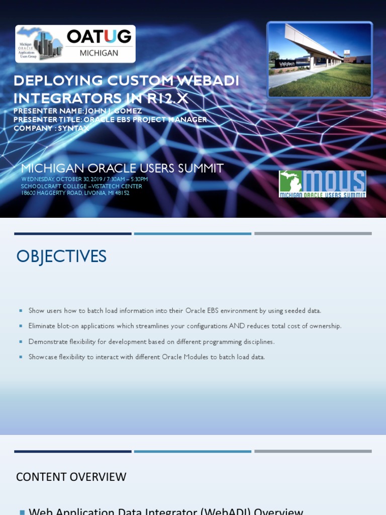 Deploying Custom WebADI Integrators in R12x MOUS - V2 | PDF | Oracle Corporation | Microsoft Excel