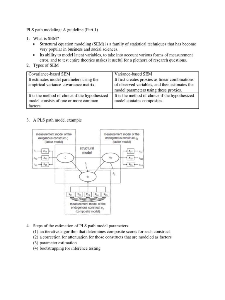 PLS Path Modeling Guideline (Part1) | PDF