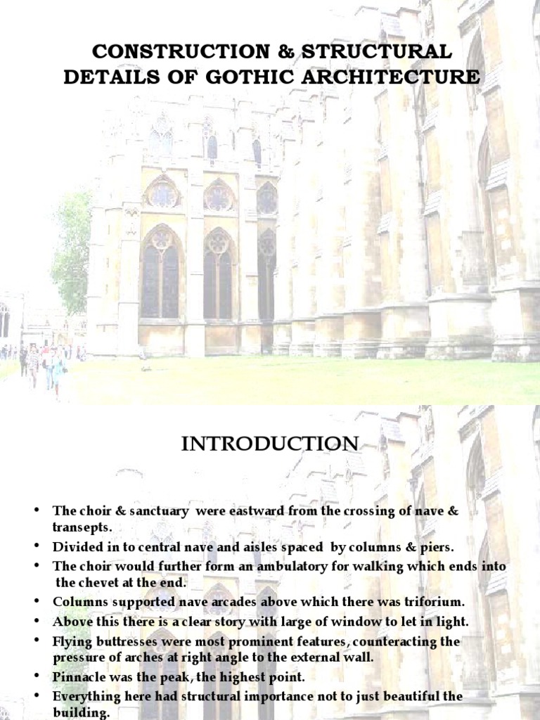 02 CONSTRUCTION & Structural Details of Gothic Arch. | PDF | Gothic ...