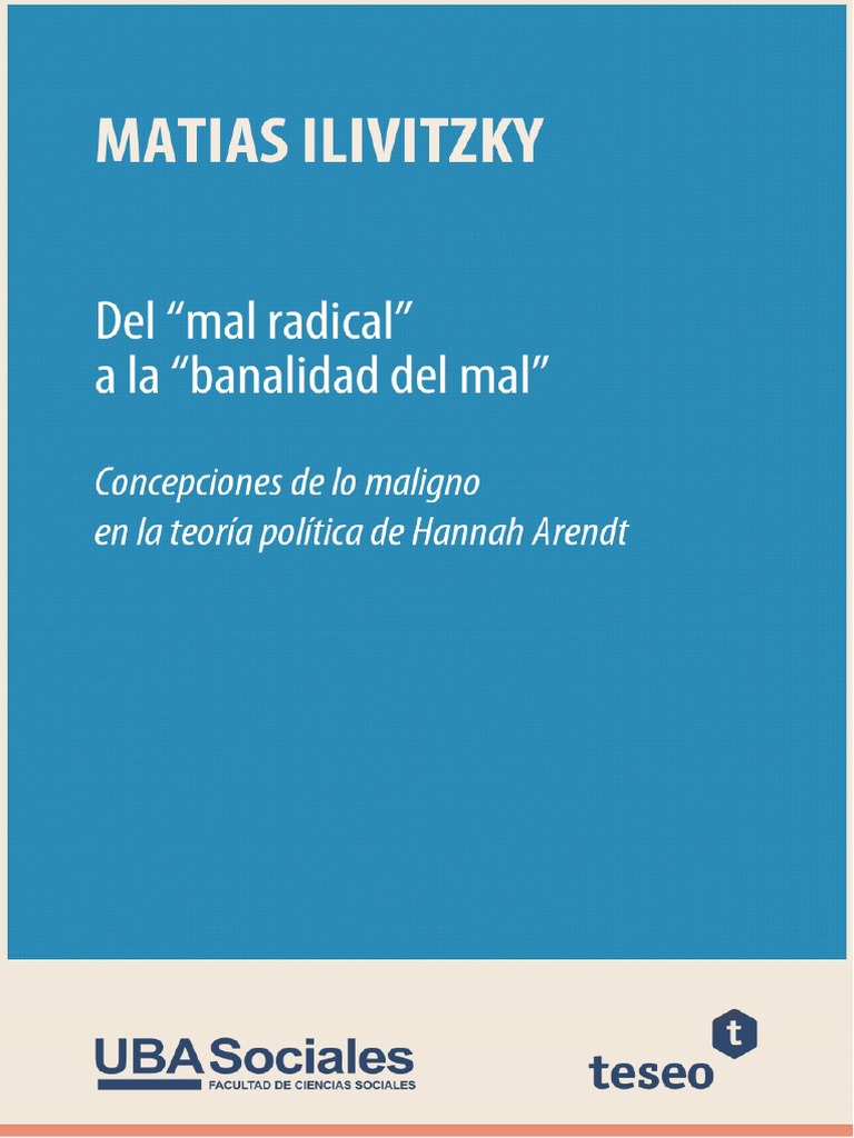 Del "Mal Radical" A La "Banalidad Del Mal" 1510244986 - 26916 | PDF ...
