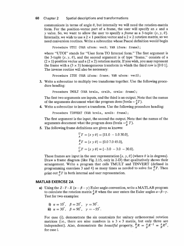 Matlab Exercise 2a-2b | PDF | Parameter (Computer Programming) | Matrix ... Matlab Exercise 2a-2b | PDF | Parameter (Computer Programming) | Matrix ...