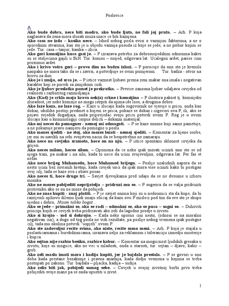 Poslovice | PDF