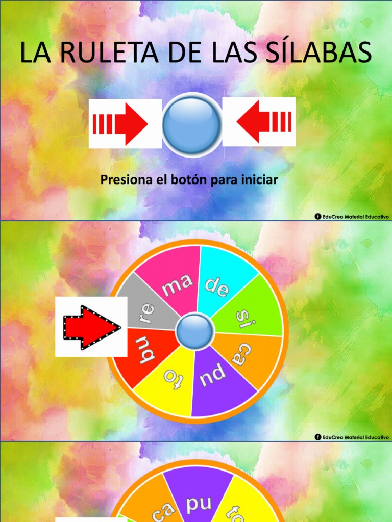 La Ruleta de Las Silabas | PDF