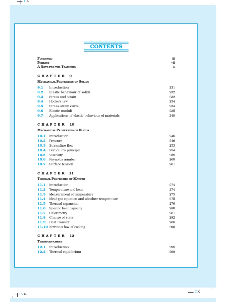 Physics XI Part II - NCERT | PDF | Deformation (Engineering) | Elasticity (Physics)