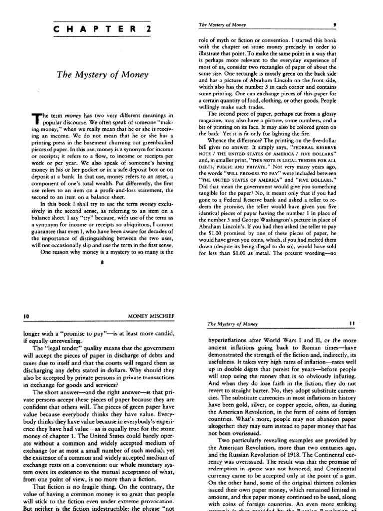 The Mystery of Money | PDF