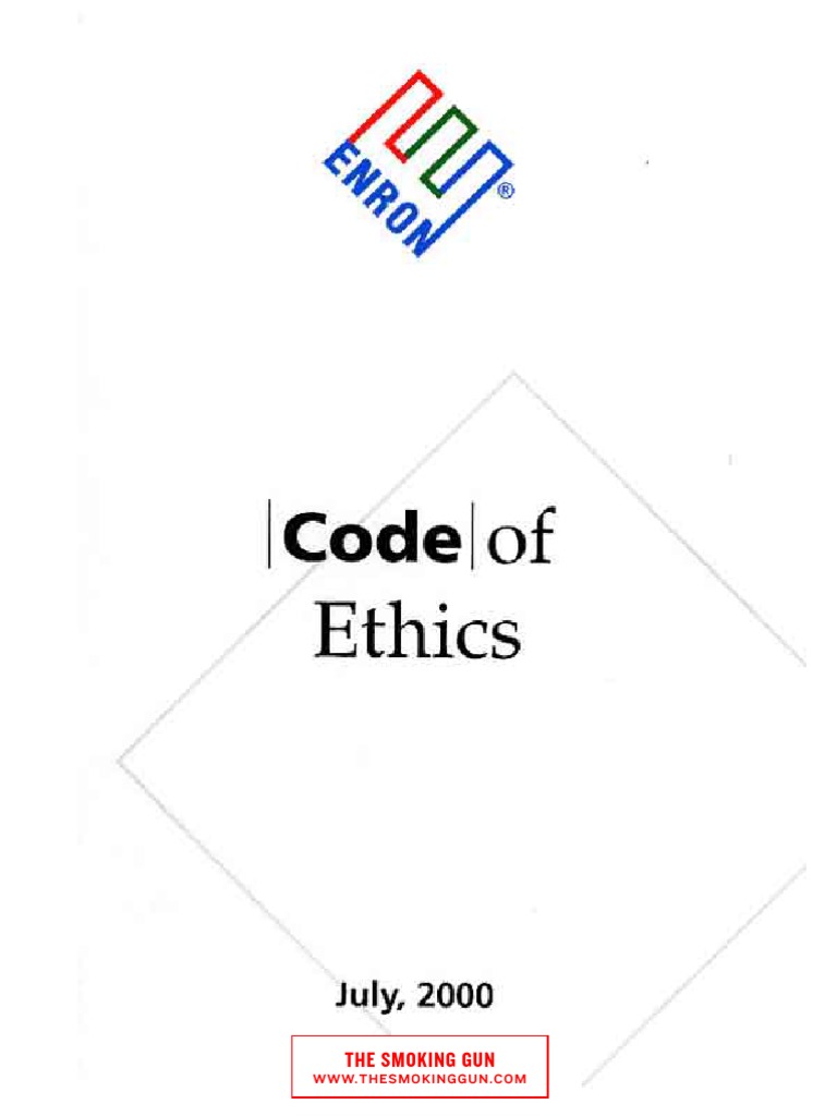 Enron Code of Ethics | PDF | Social Ethics | Applied Philosophy