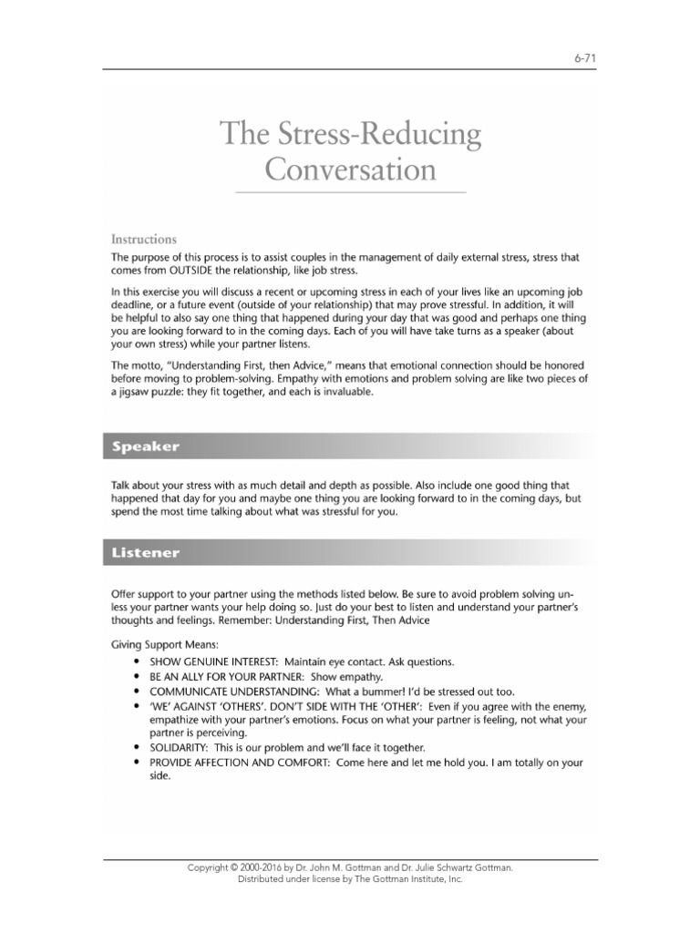 Gottman | PDF | Empathy | Rituals