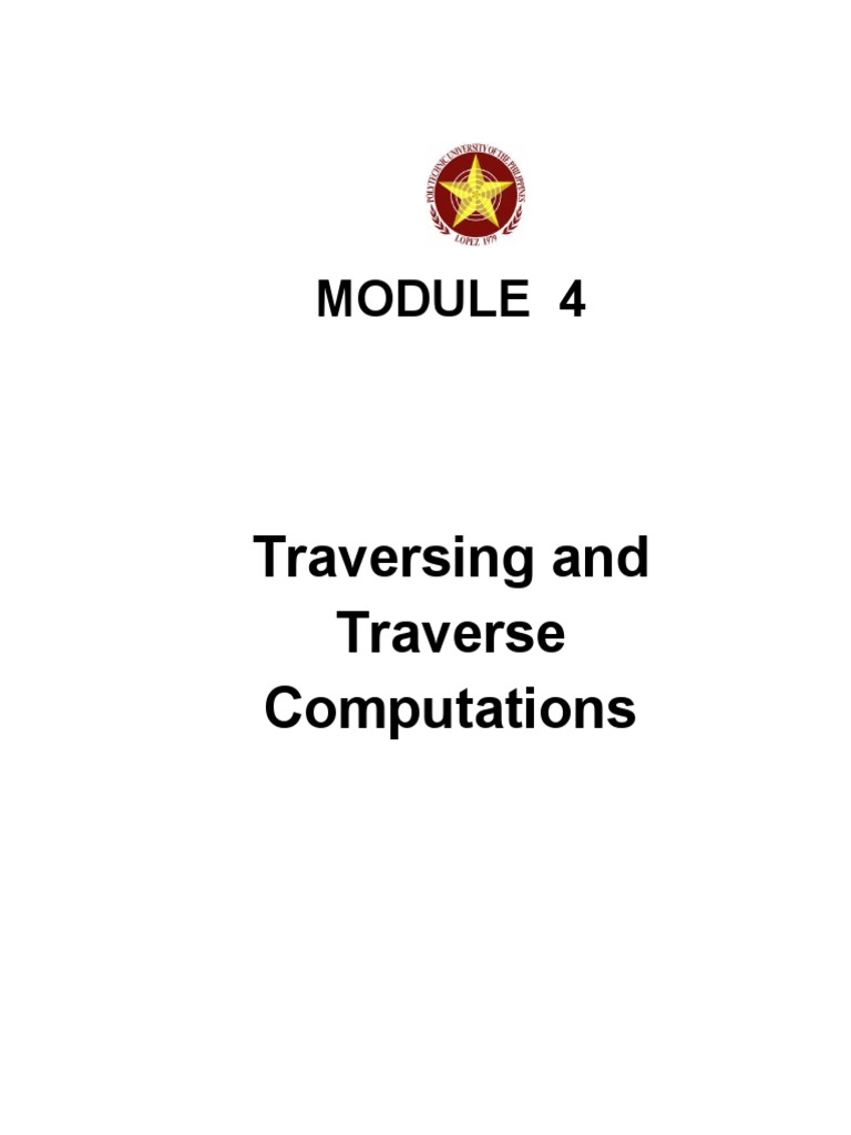 Traversing and Traverse Computations | PDF | Surveying | Metrology