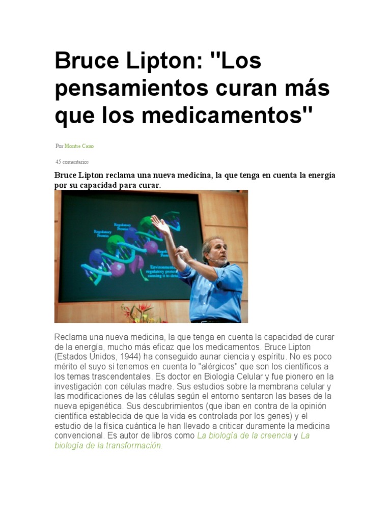 Teoria de Bruce Lipton | PDF