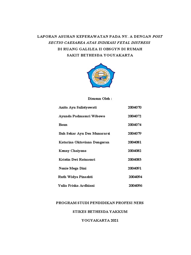 Ners13 - Kel2 - Askep Maternitas Fetal Distress 0702 | PDF