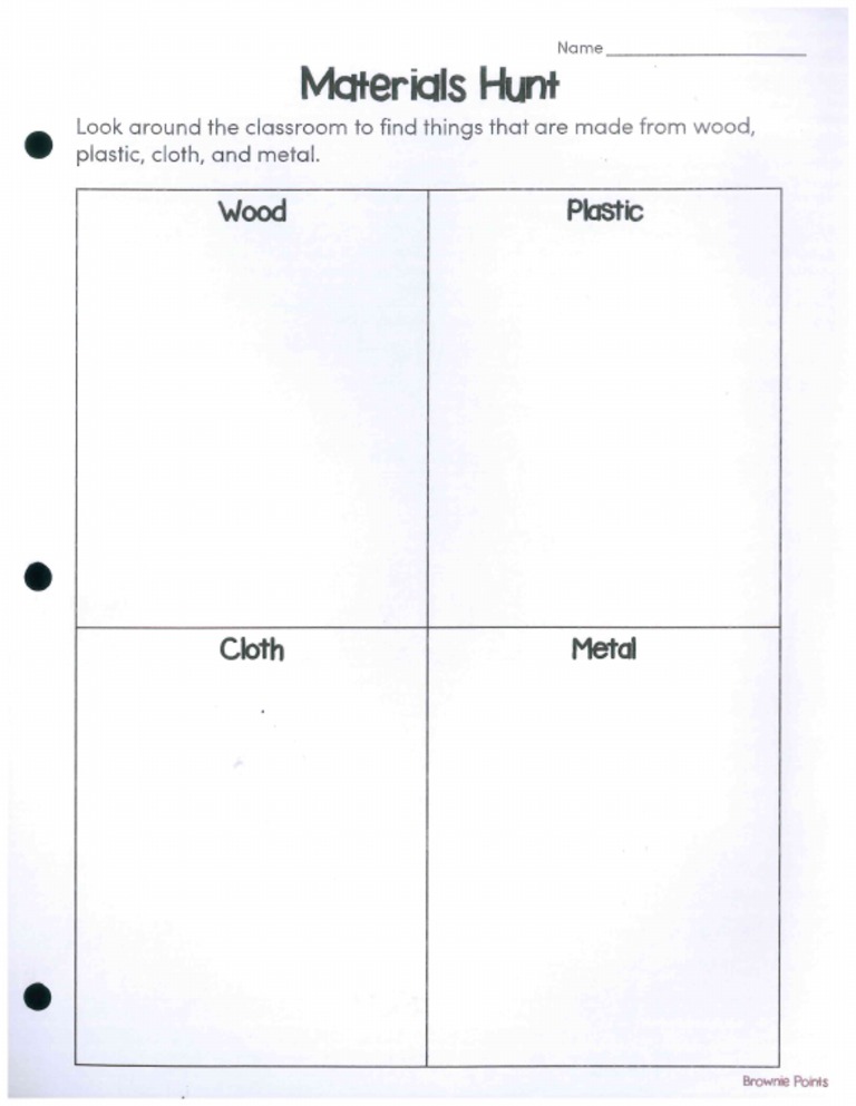 Science Materials Hunt | PDF