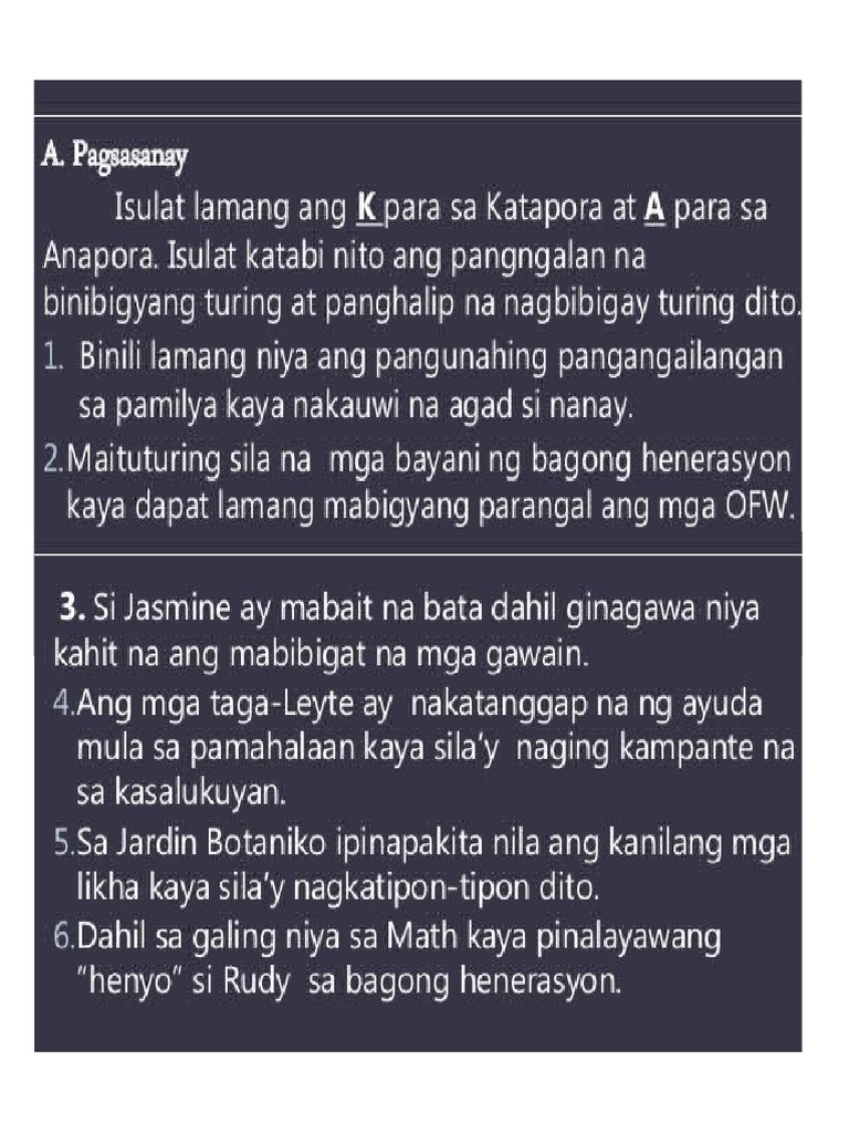 Anapora at Katapora | PDF