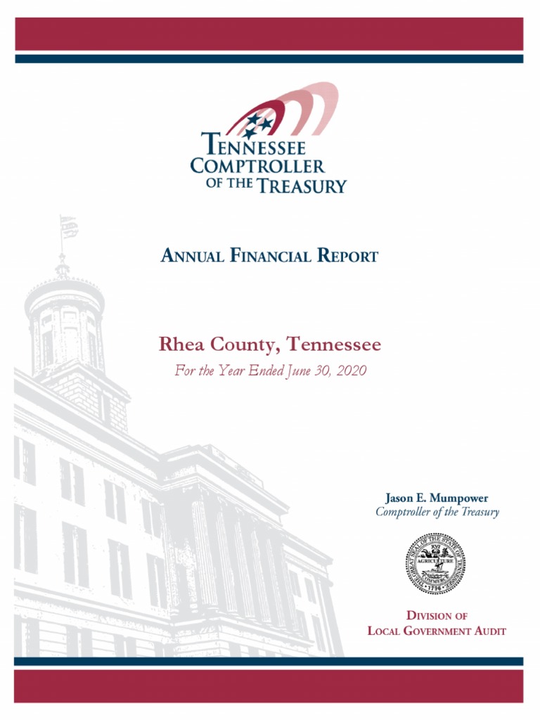 FY2020 Rhea County Annual Financial Report | PDF | Financial Audit ...