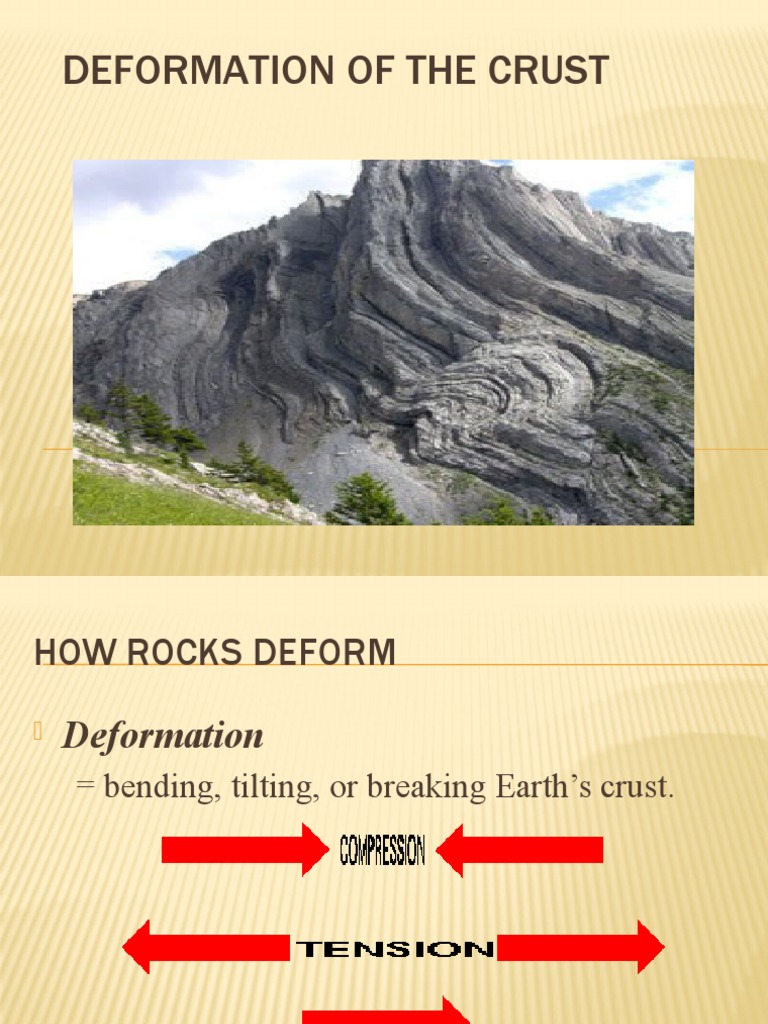 Deformation of The Crust | PDF | Fault (Geology) | Mountains