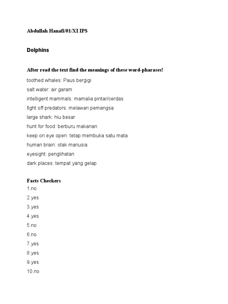 Abdullah Hanafi/01/XI IPS | PDF