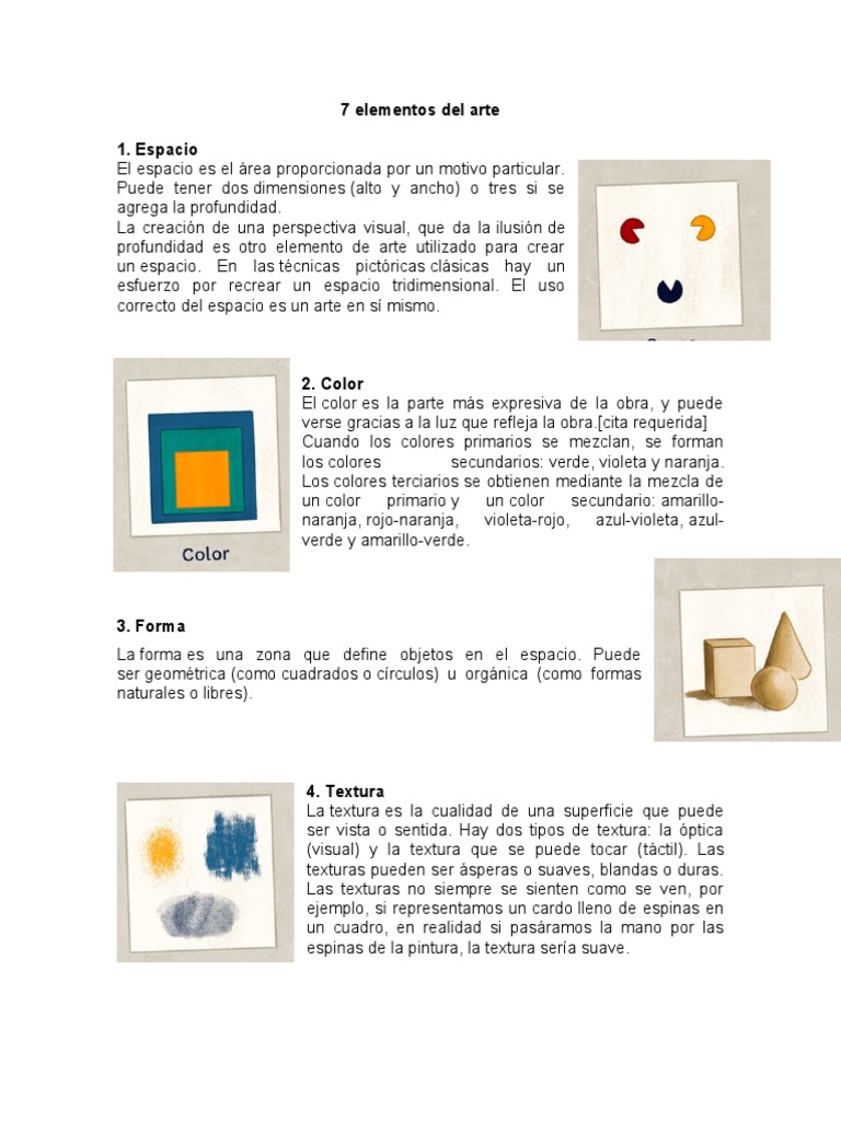 7 Elementos Del Arte | PDF | Visión | Estética