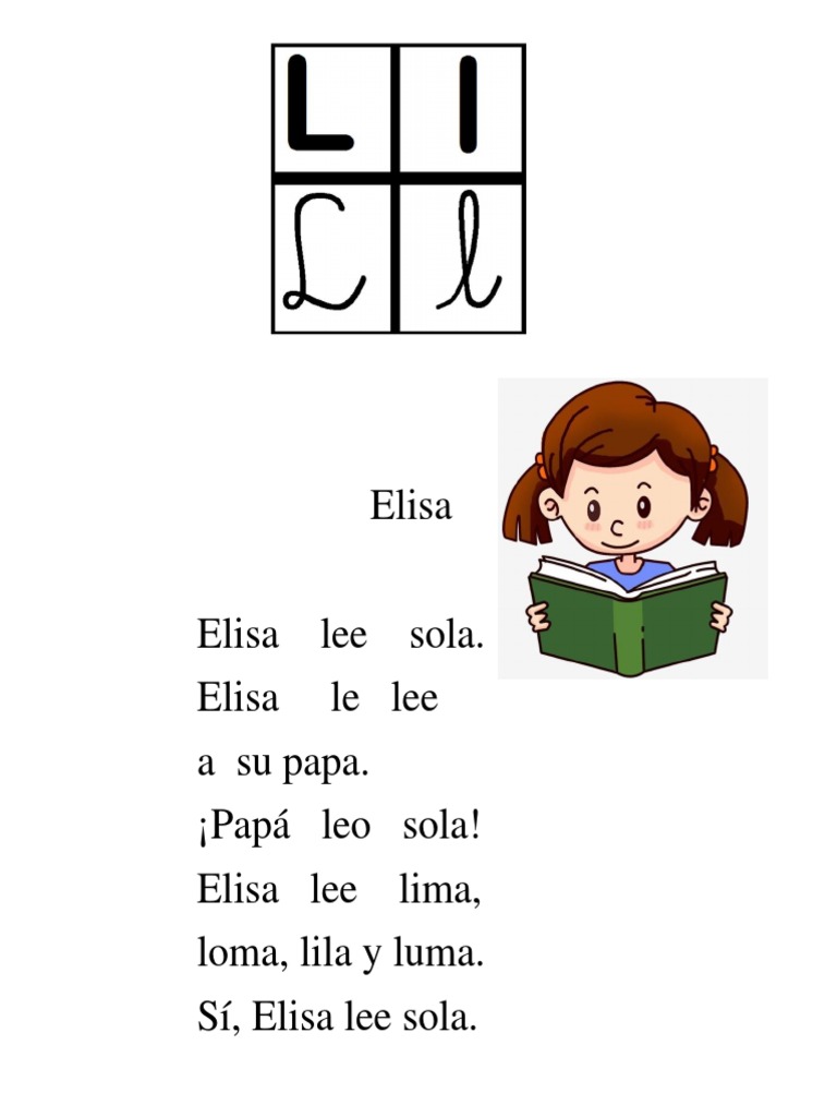 Lectura Letra M - S - P - L | PDF