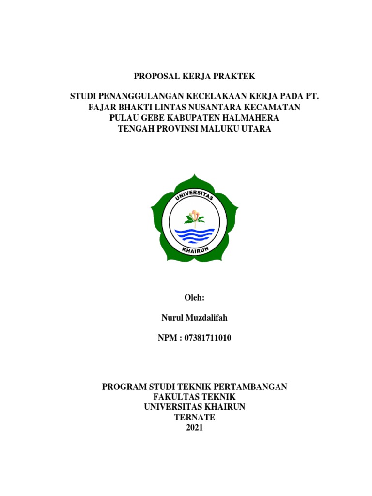 Proposal Kerja Praktek | PDF