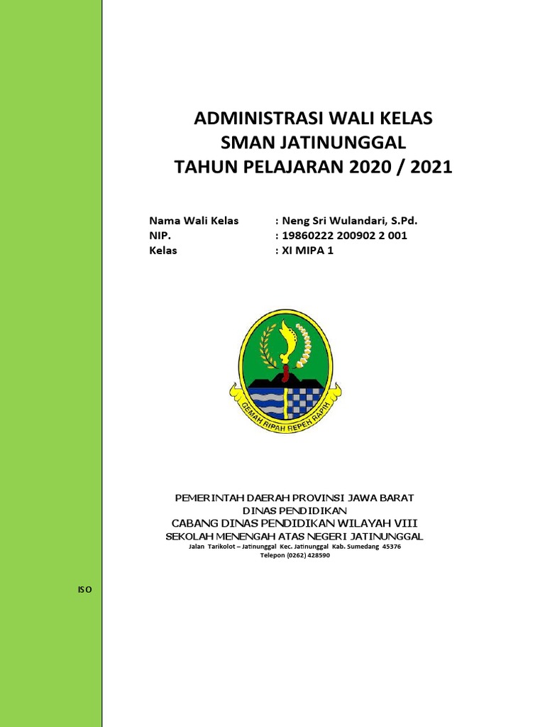 Administrasi - Wali - Kelas Jatinunggal | PDF