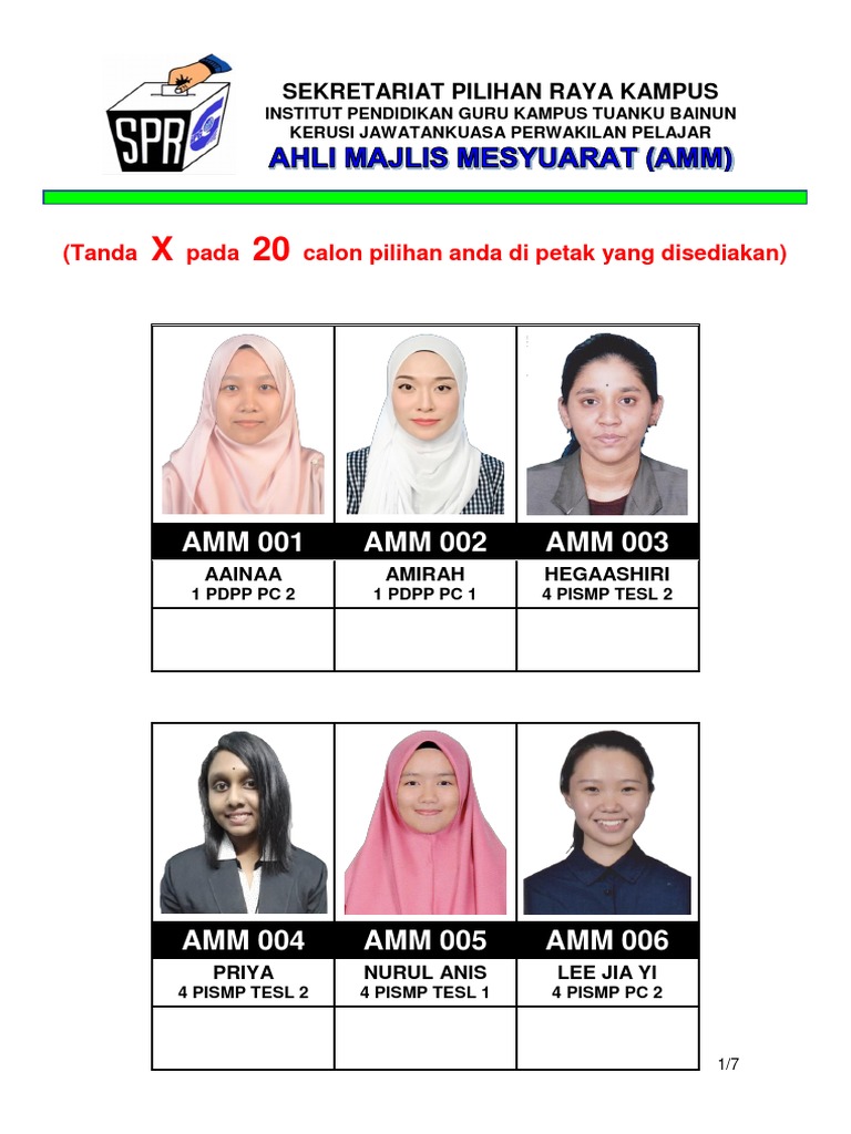 Kertas Undi Amm 2021 Pdf