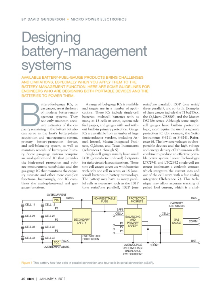 25781-Designing Battery Management Systems PDF | Battery Charger ...