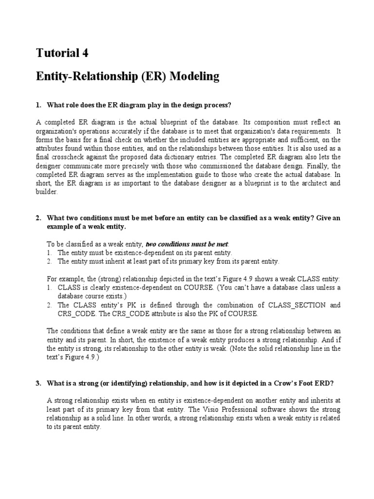Wk4 Tutorial Solution | Download Free PDF | Database Design | Databases