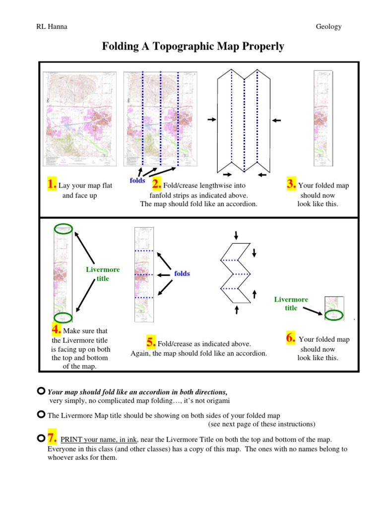 Folding Topo Map Properly | PDF