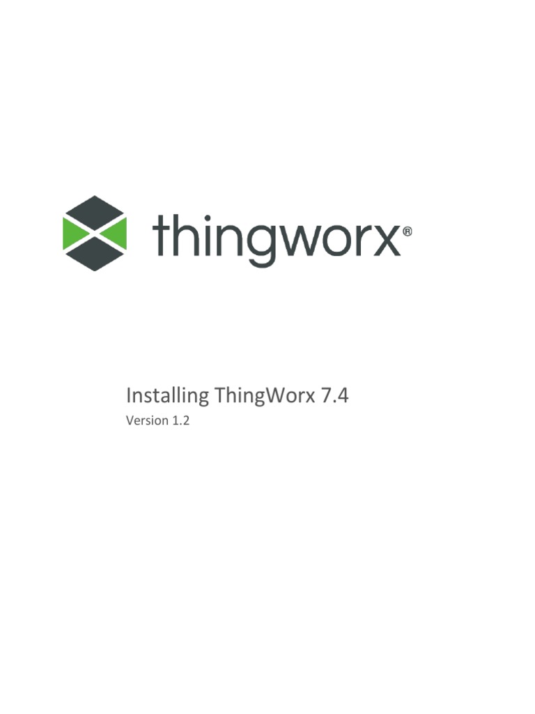 Installing ThingWorx 7.4 1 | PDF | Postgre Sql | Databases