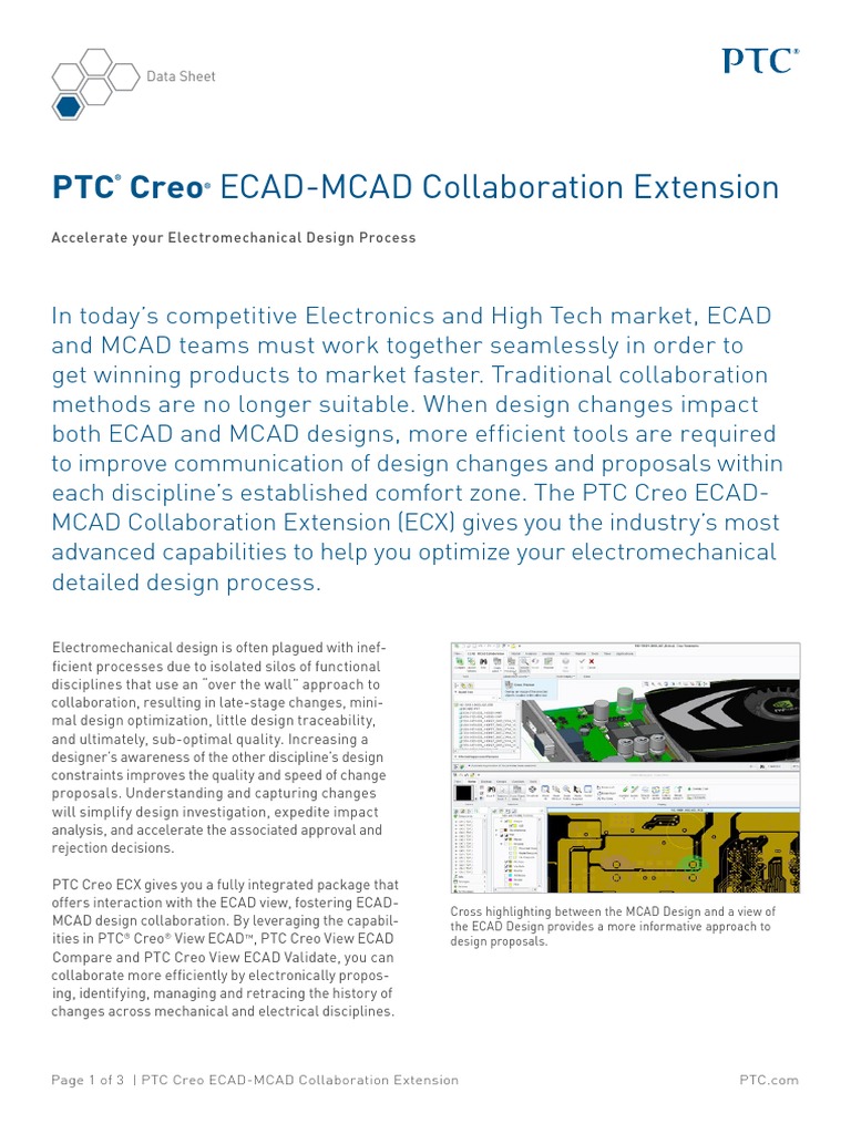 ECAD-MCAD Collaboration Extension: PTC Creo | PDF | Electronic Design ...