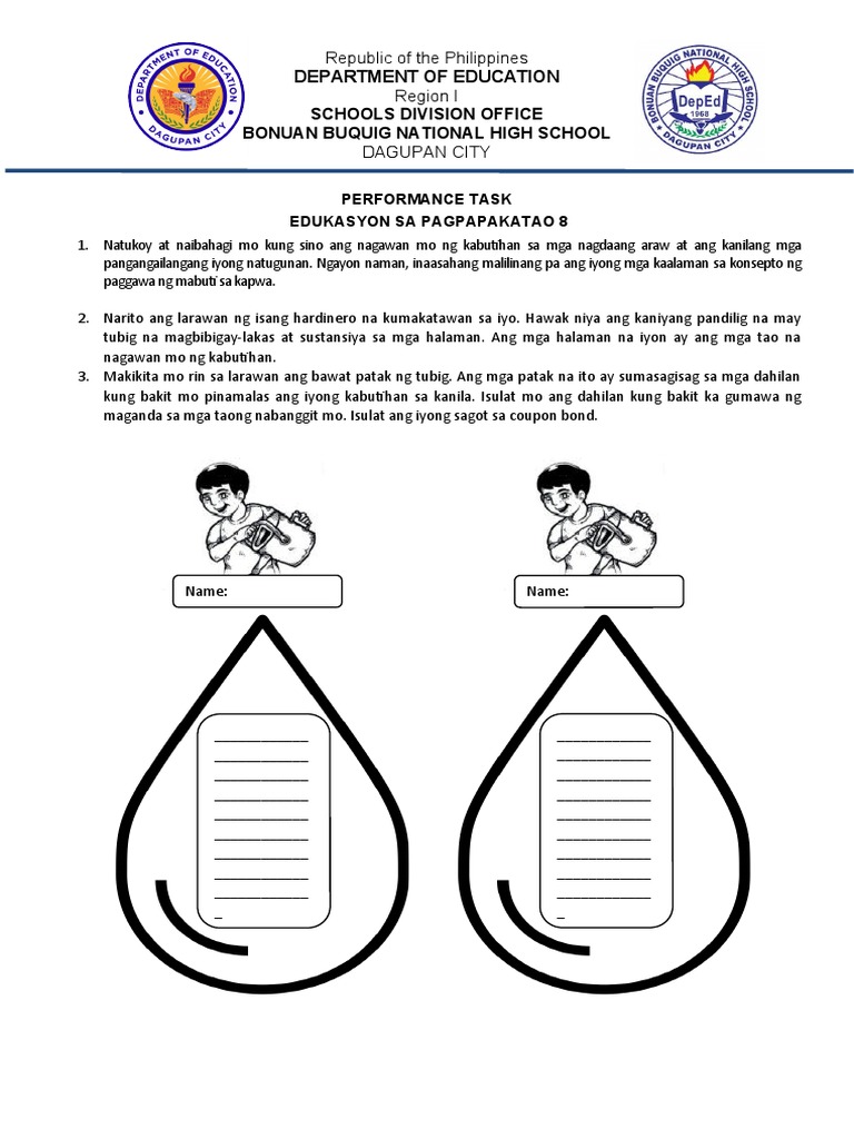 Performance Task 1 | PDF